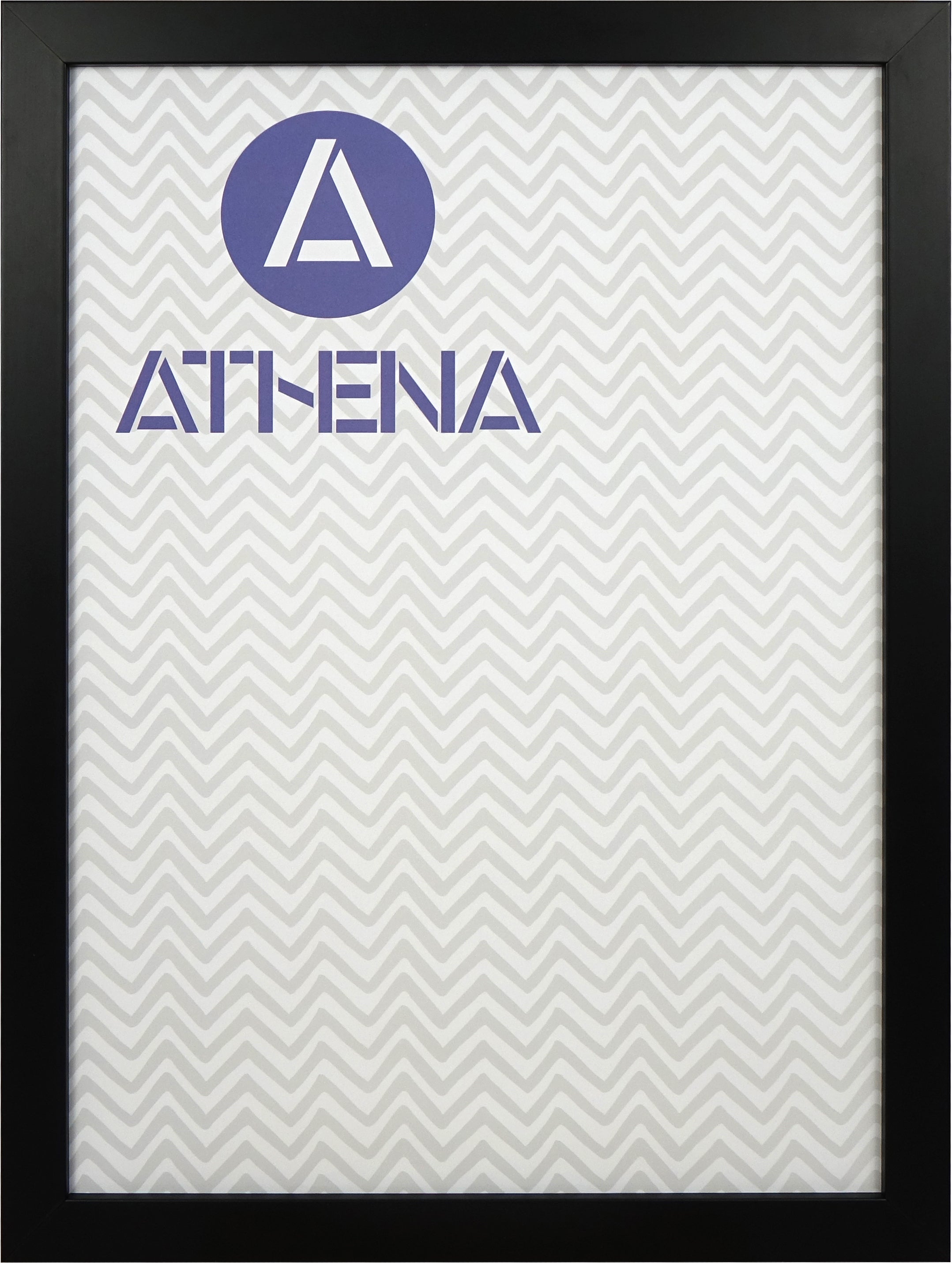 Athena Matt Black Block Premium Wood Picture Frame | Vivarti
