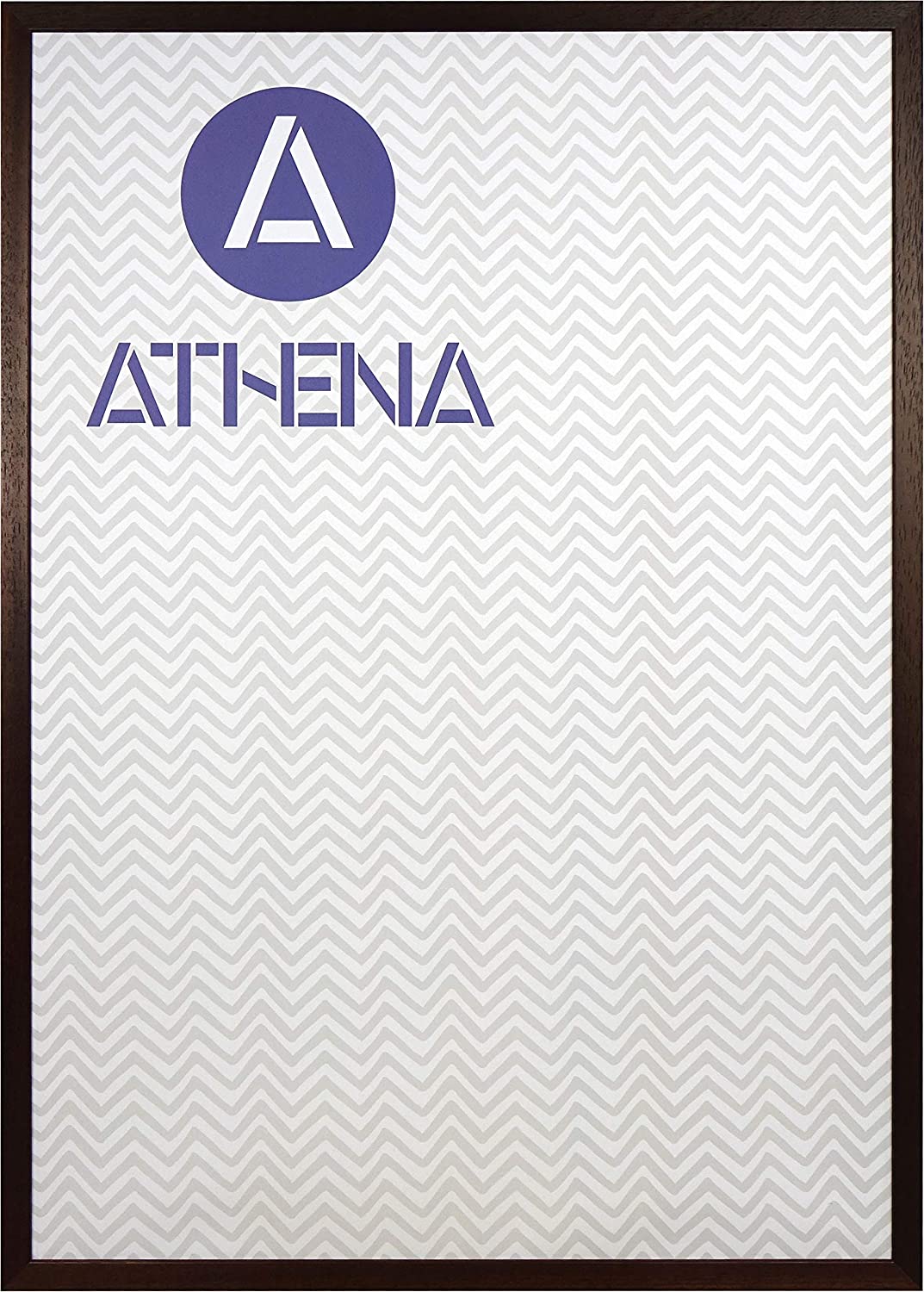 Athena Dark Mahogany Thin Premium Wood Picture Frame | Vivarti